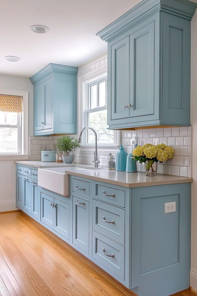 19 Blue Kitchen Cabinets That Never Go Out of Style - Kreativk