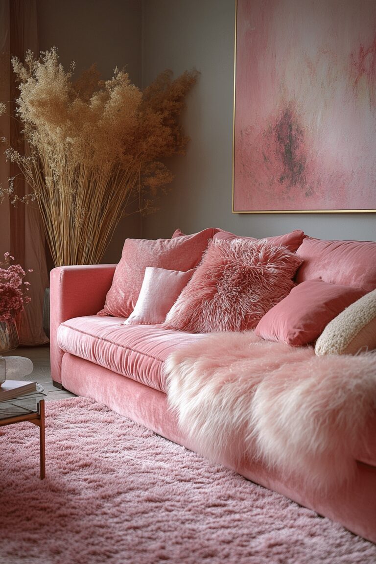 29 Pink Living Room Ideas for a Feminine and Everlasting Design - Kreativk