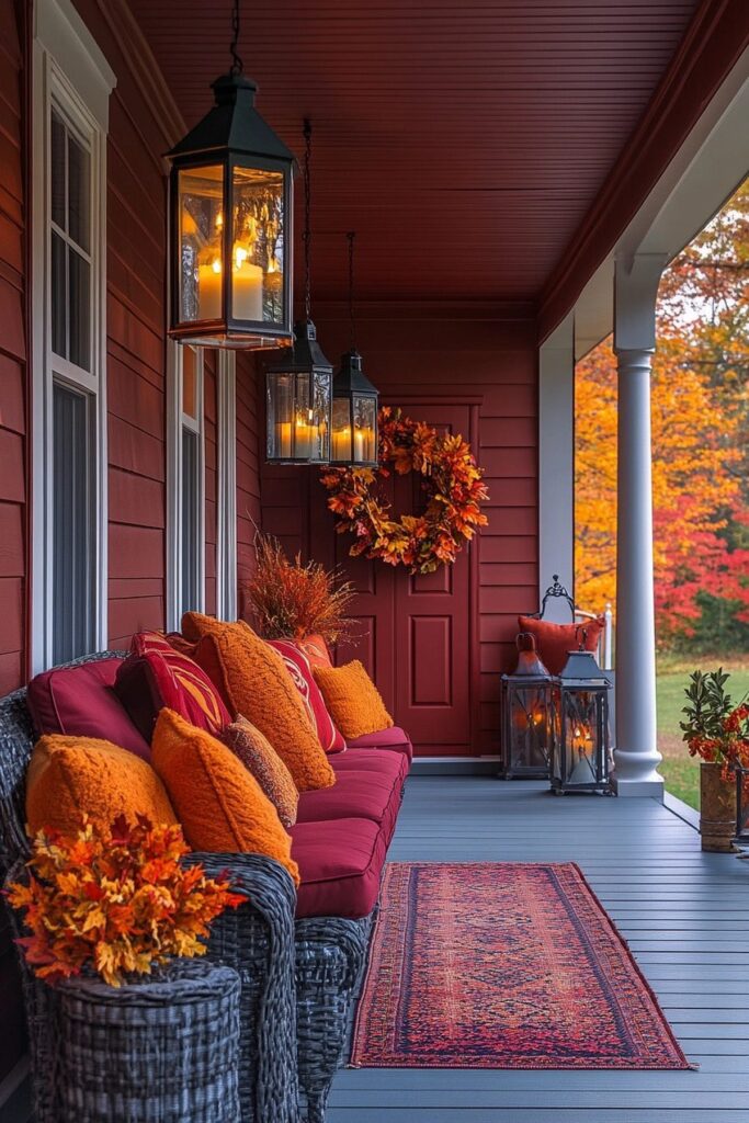 29 Fall Porch Magic: Decor Ideas for an Inviting Autumn Welcome - Kreativk
