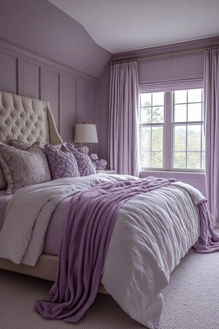 29 Soft Lavender Bedroom Ideas to Add a Touch of Gentle Charm - Kreativk