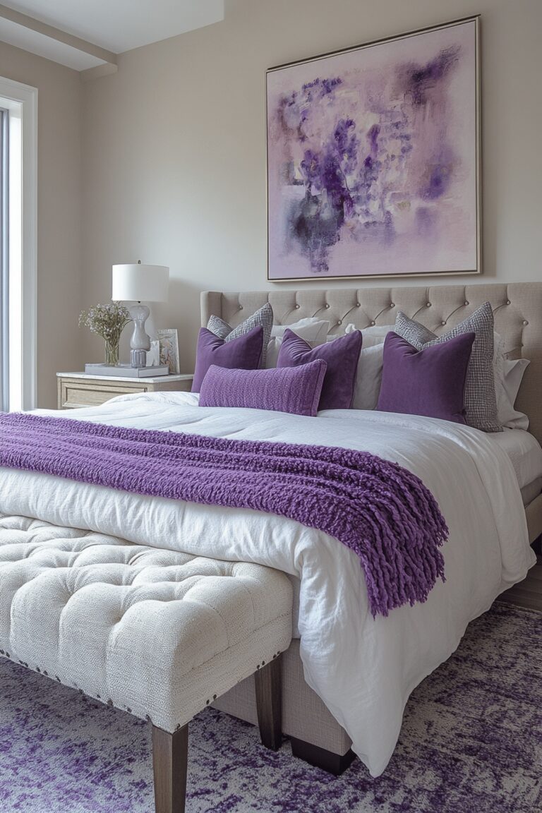 29 Soft Lavender Bedroom Ideas to Add a Touch of Gentle Charm - Kreativk