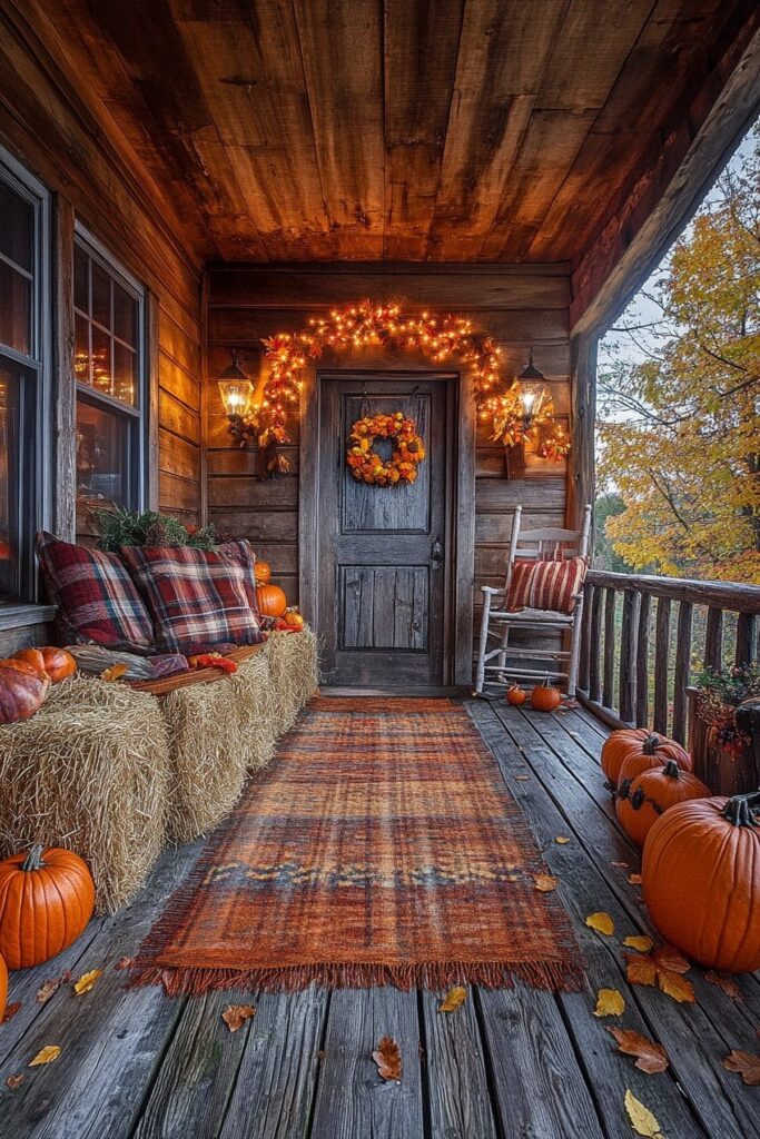 29 Fall Porch Magic: Decor Ideas for an Inviting Autumn Welcome - Kreativk