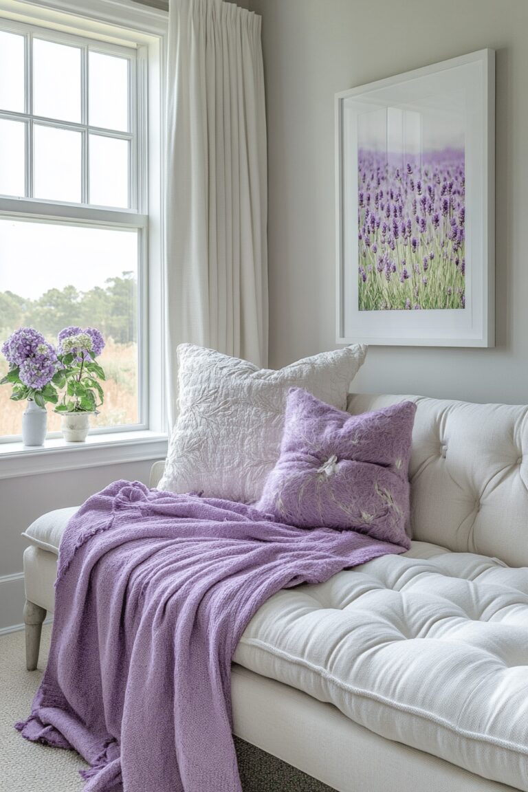 29 Soft Lavender Bedroom Ideas to Add a Touch of Gentle Charm - Kreativk