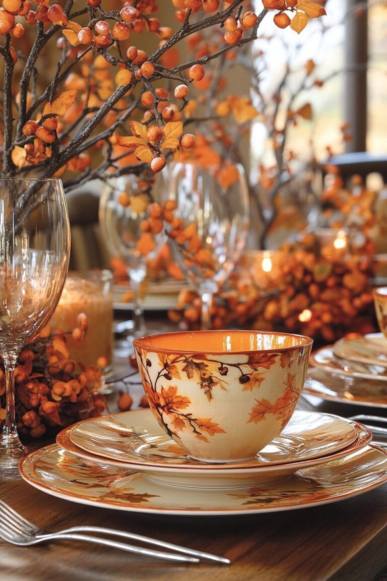 29 Festive Fall Tablescape Ideas for a Seasonal Touch - Kreativk