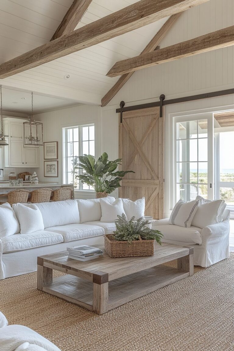 29 Rustic Coastal Farmhouse Decor Concepts to Relax - Kreativk