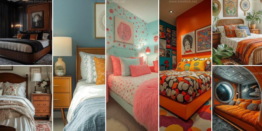 29 Retro Bedroom Ideas to Create a Fun, Nostalgic Getaway - Kreativk