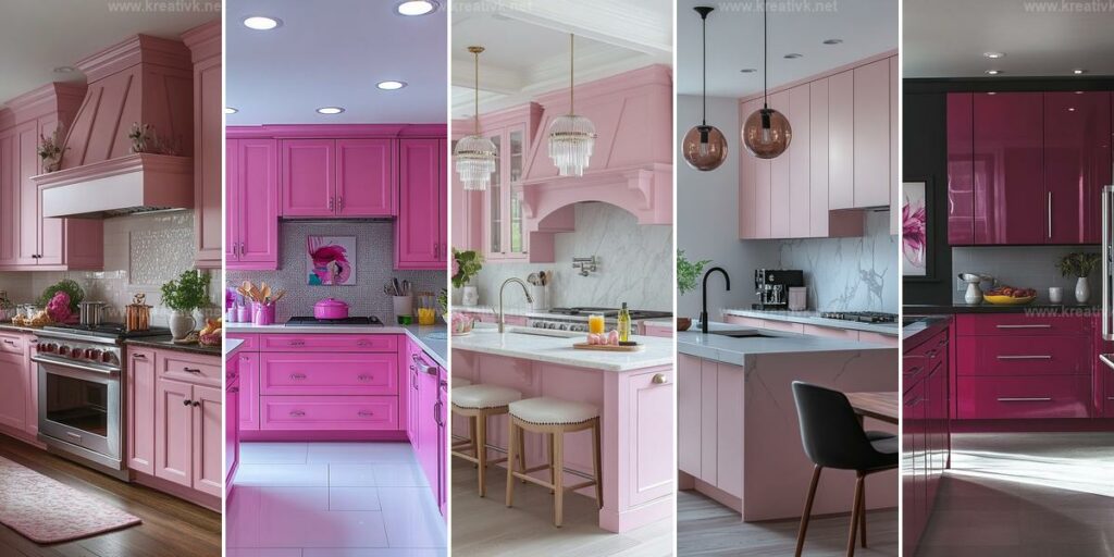 19 Soft Pink Kitchen Cabinets for a Gentle Aesthetic - Kreativk